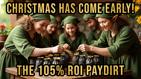 Gold Nugget Sales Xmas in July 105% ROI Bag Gold Paydirt Review #346 ...